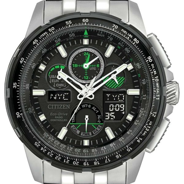 Citizen JY8051-59E Stainless Steel Skyhawk Men's Watch - Silver ...