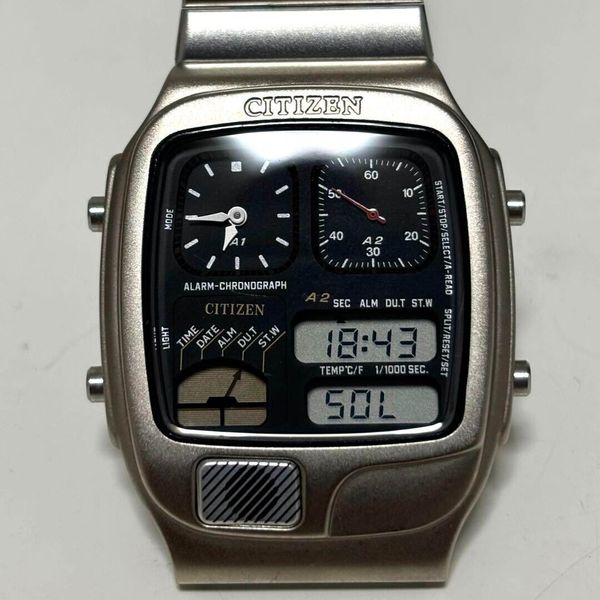 CITIZEN ANA-DIGI TEMP Vintage Rare Analog-Digital Watch | WatchCharts ...