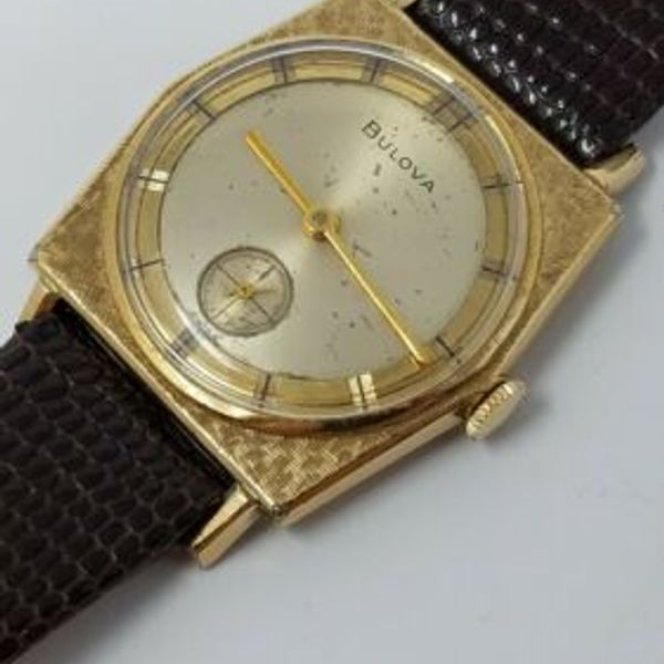 Vintage BULOVA 1966 BANKER K Watch Manual RARE Art Deco Style KEEPING ...