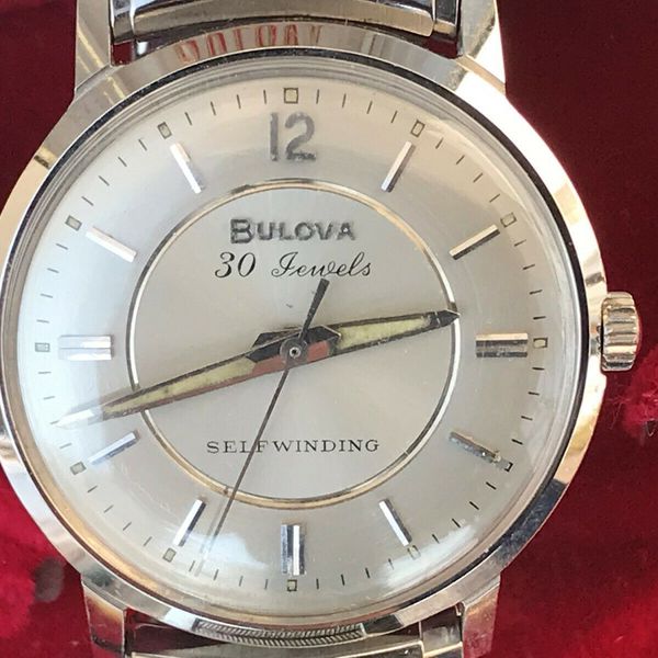 BULOVA COMMANDER 30 Jewels Self winding wristwatch 1965 needs service ...