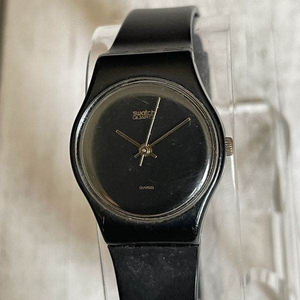 Swatch Watch Black Magic LB106 Women's 25mm Working New Battery Vintage ...
