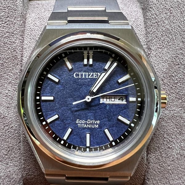 Citizen Zenshin Three-hand Blue Dial Men's Watch | WatchCharts Marketplace