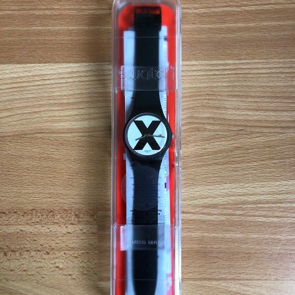 SWATCH WATCH XXX X STRAIGHT EDGE WARRANTY ORIGINALS SUOB402 XL XX-RATED ...