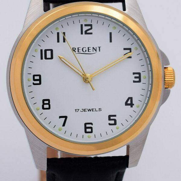 Mechanical Regent Two-Tone Mens Watch with MANUAL WINDING NEW ...