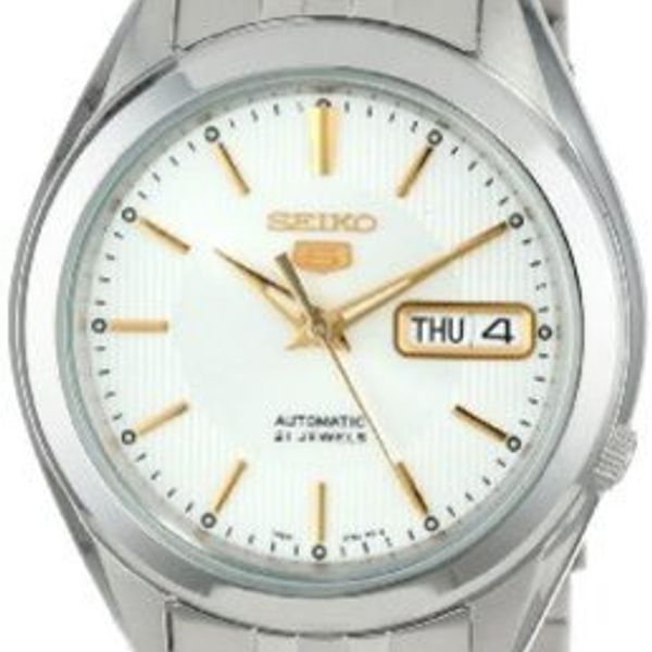 Seiko Seiko Men's SNKL17 Seiko Seiko 5 Automatic Silver Dial Stainless ...