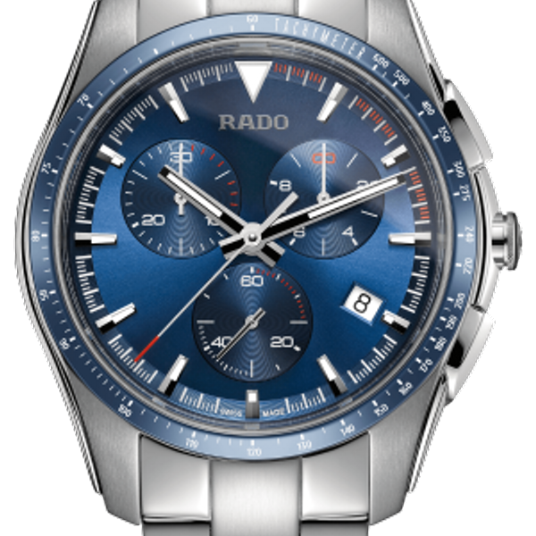 HyperChrome RADO Chronograph Stainless Steel Blue Dial Men's Watch ...