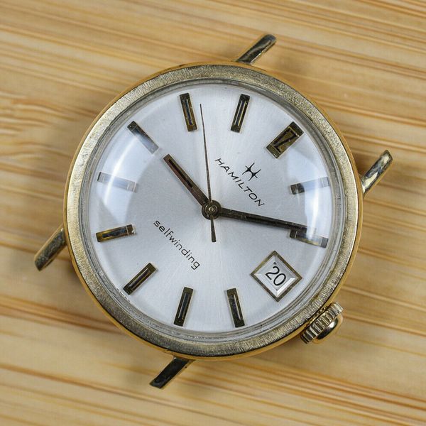 Vintage HAMILTON Day Date 10K RGP Automatic Men's Watch AS IS For ...