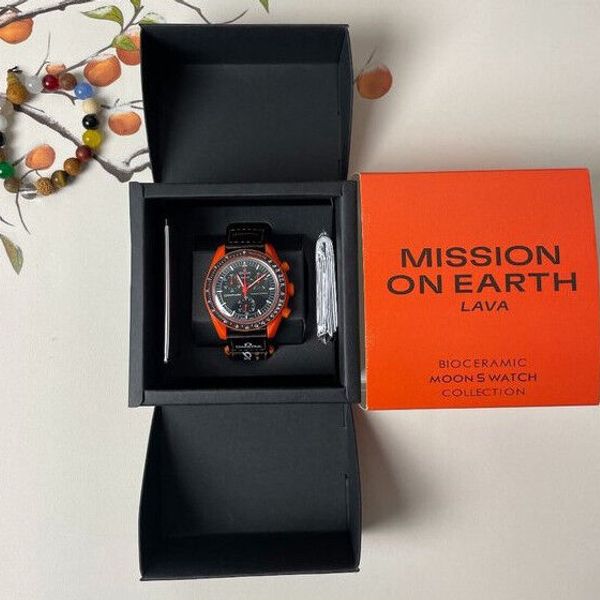 Omega X Swatch???? Moonswatch Watch Mission On Earth LAVA DESERT Watch ...
