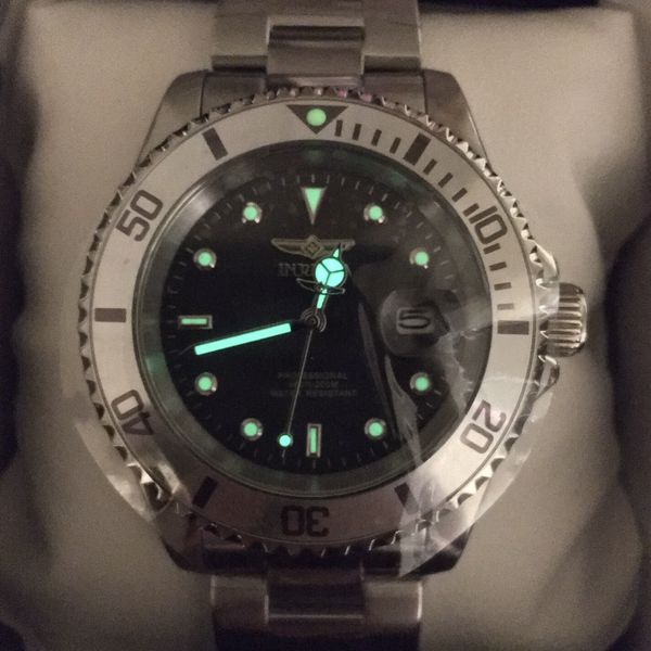 INVICTA PRO DIVER 40MM GREY DIAL YACHTMASTER STAINLESS BEZEL SEIKO TMI ...