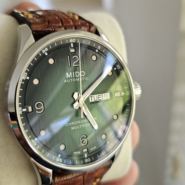 MIDO MULTIFORT M CHRONOMETER Green Dial - 42mm in Near Mint Condition ...