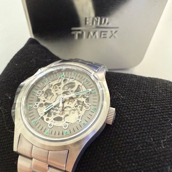 END. x Timex â Skeletonâ Stainless Steel Watch | WatchCharts Marketplace