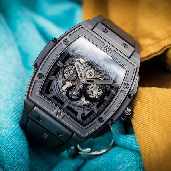 Hublot Spirit of Big Bang All Black Ceramic LIMITED BOX & PAPERS 601.CI ...