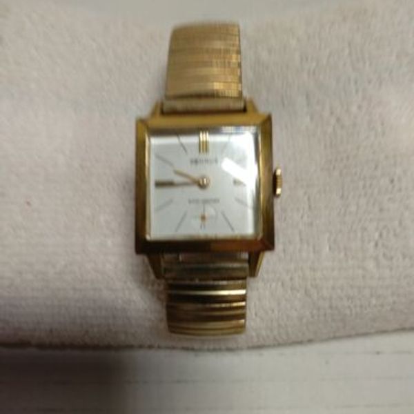 CB1 Vintage Benrus Mens Tank Watch 10K Rolled Gold - Art Deco - Speidel ...