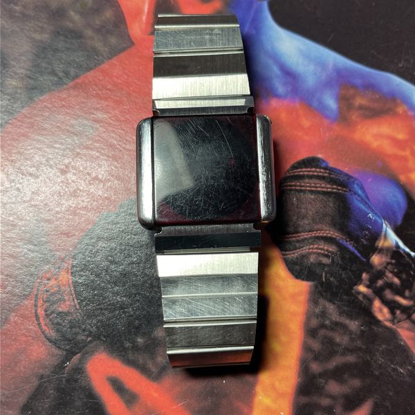 tissot mens red led watch vintage not properly tested on original ...