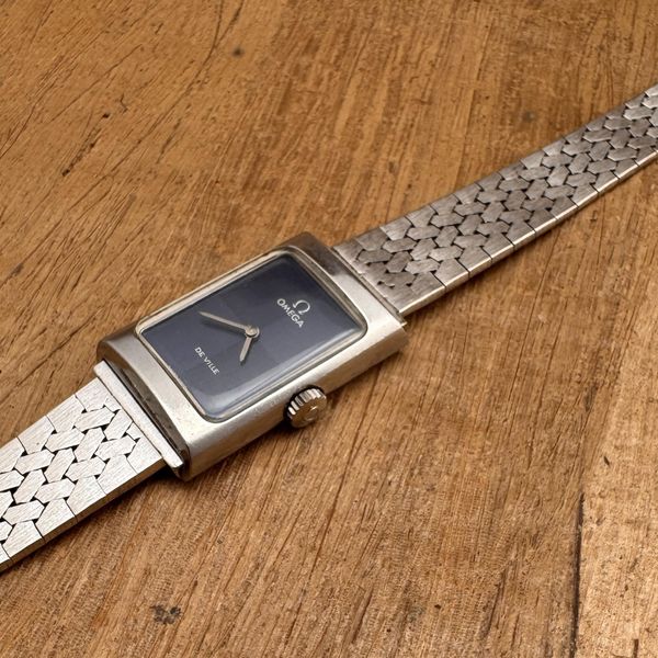 [WTS] Omega De Ville Vintage Tank Chess Dial Stainless Steel Watch In ...