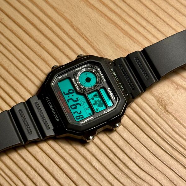 Casio Royale "Tracker" Custom Casio Royale AE1200 LCD Digital World ...