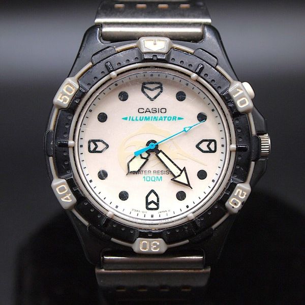 CASIO ILLUMINATOR MD-202 'MARLIN' Mens JDM Quartz Sports Watch WR100M c ...