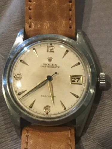 1953 Rolex Oyster Perpetual Date 6094 34mm Men’s Watch | WatchCharts ...