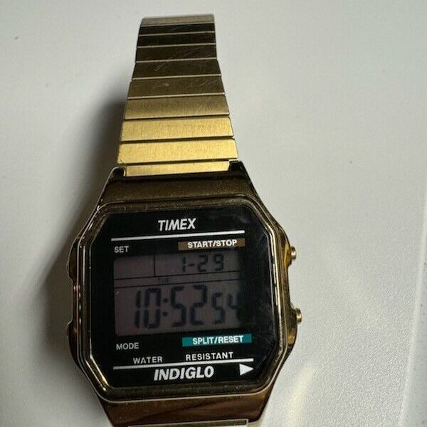 Timex 555 digital LCD with indiglo running | WatchCharts Marketplace