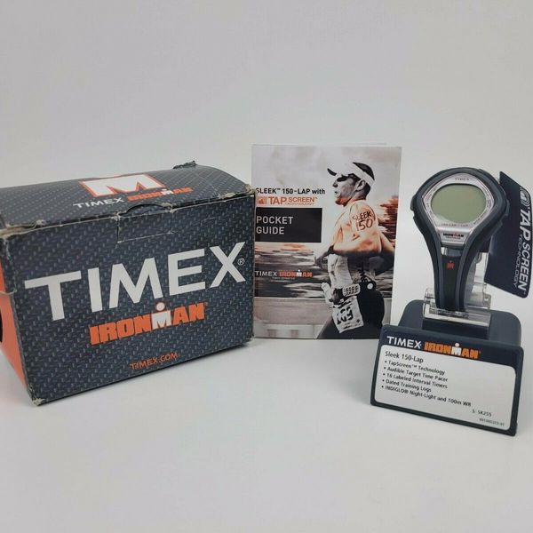 Timex Ironman Sleek 150-Lap, Tap Screen Technology, Triathlon Training ...