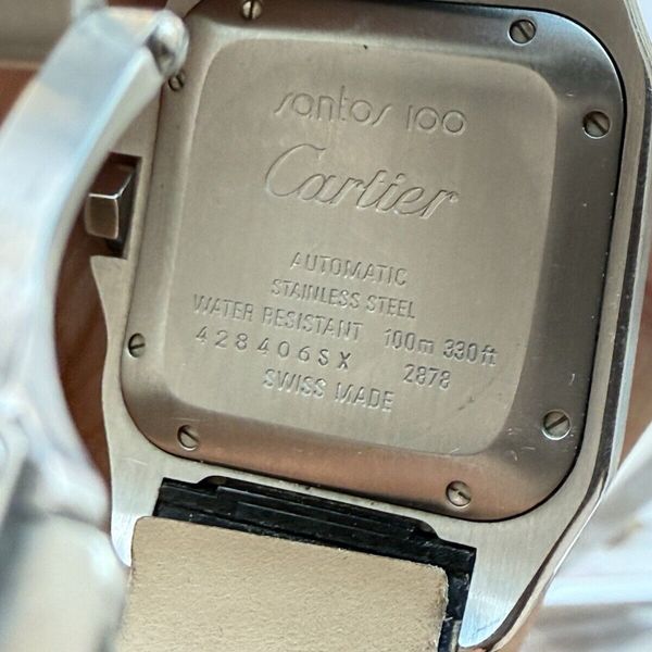 Cartier Santos 100 2878 100mm Stainless Steel | WatchCharts Marketplace