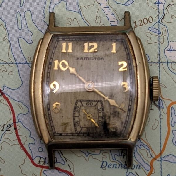 Vtg Hamilton Wadsworth 10k Gold Filled Mechanical Watch FOR REPAIR ...