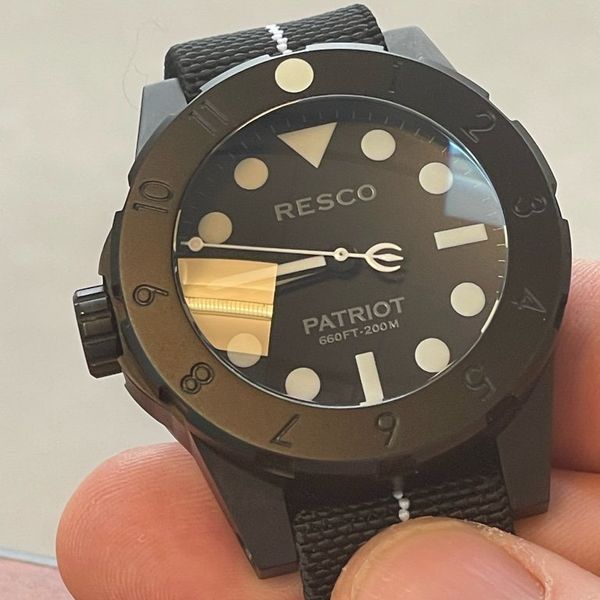 RESCO: Patriot Gen 1 Black Destro Automatic | WatchCharts Marketplace