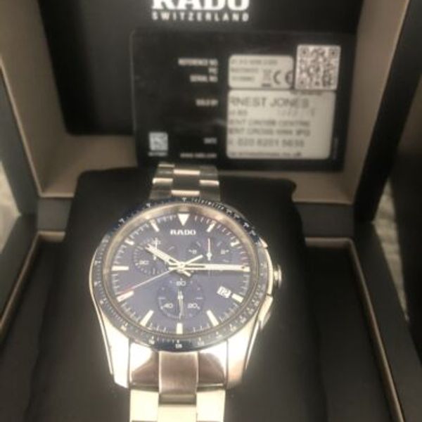 Rado Men's Hyperchrome Blue Chronograph Bracelet Watch | WatchCharts