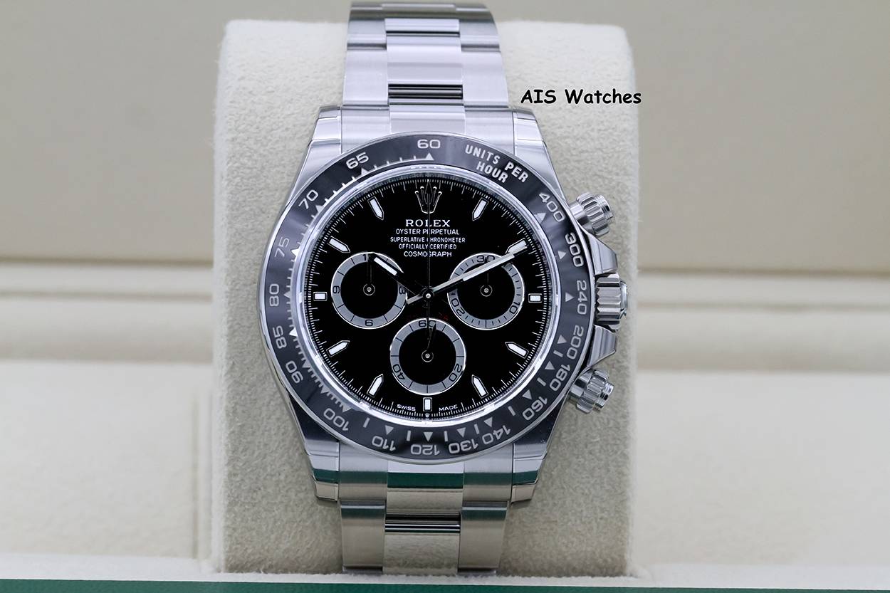 FSOT: BNIB Rolex Cosmograph Ceramic Daytona 126500 Black Dial Box ...