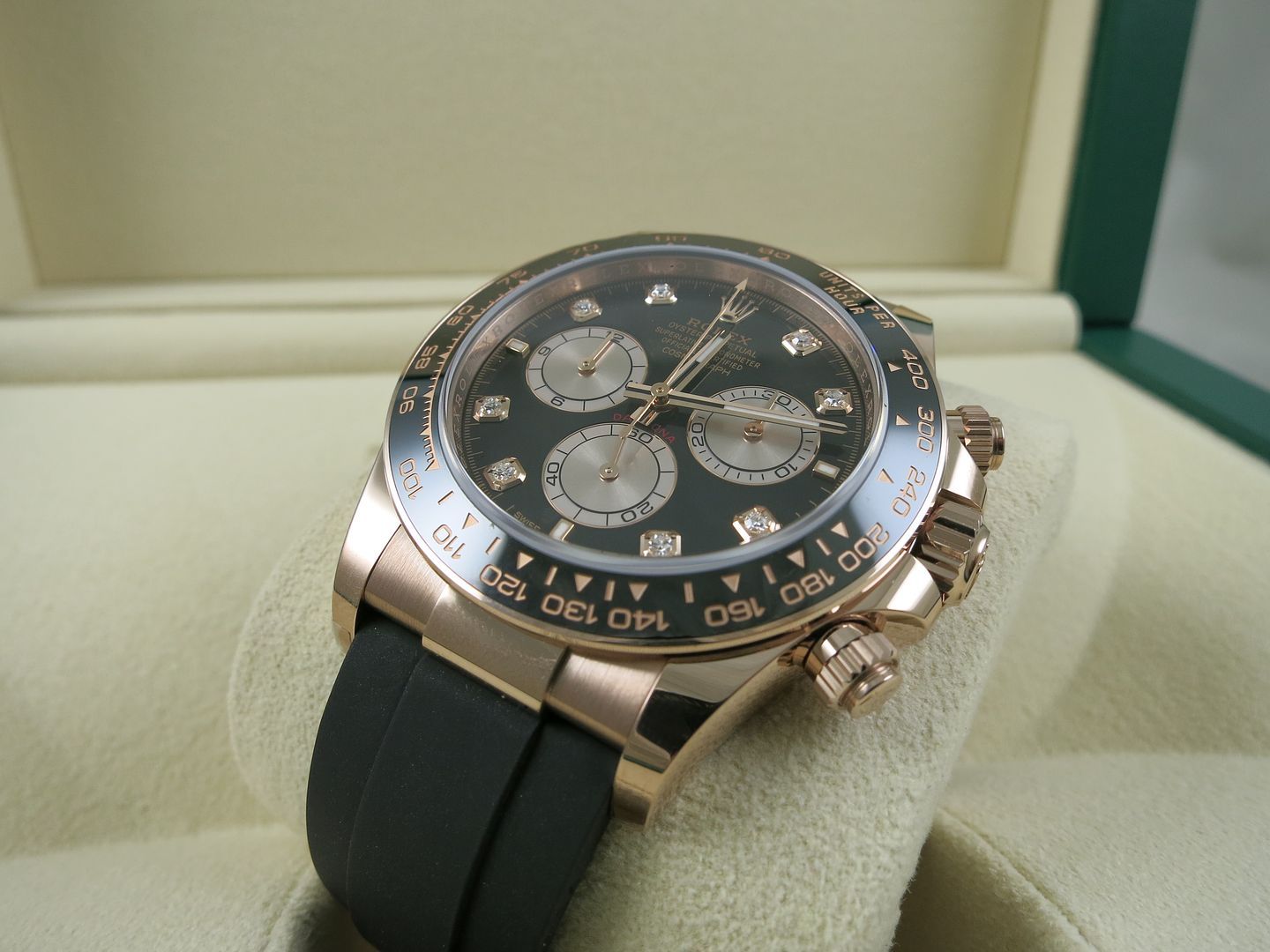 Fs: ROLEX DAYTONA 126515 ROSE GOLD OYSTERFLEX NEW MODEL COMPLETE UNWORN ...