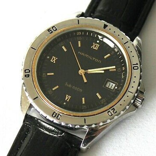 Vintage Hamilton Diver 9744A Hamilton Watch Co.. Lancaster-Sub 660 FT ...