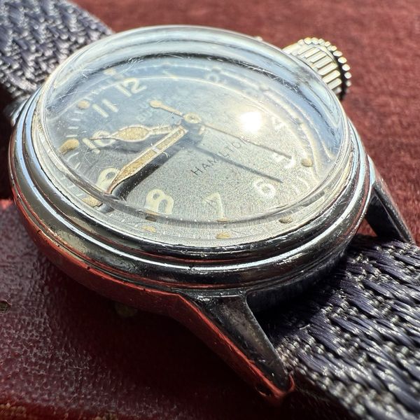 Vintage 1940s Hamilton USN Buships WW2 Canteen Diver Mens Watch ...
