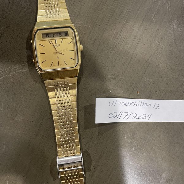 [WTS] 1983 Seiko Gold Toned Chronograph Digital Men's Wrist-Watch $139 ...