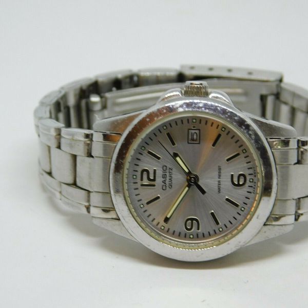 Casio LTP-1215 3363 Silver Tone Quartz Analog Ladies Watch ...