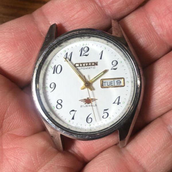 Vintage Citizen Automatic White Dial Men Watch Runs | WatchCharts ...