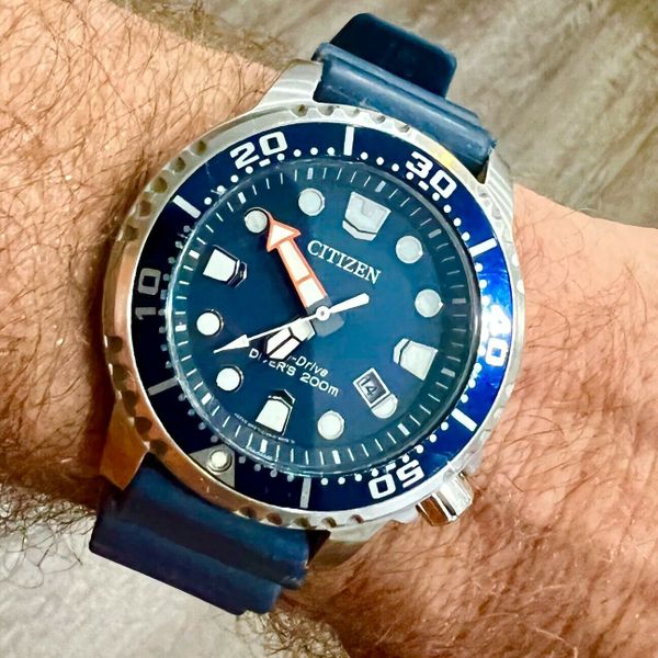 CITIZEN PROMASTER DIVER 200 METERS ECO DRIVE MEN'S WATCH BN0151-09L ...