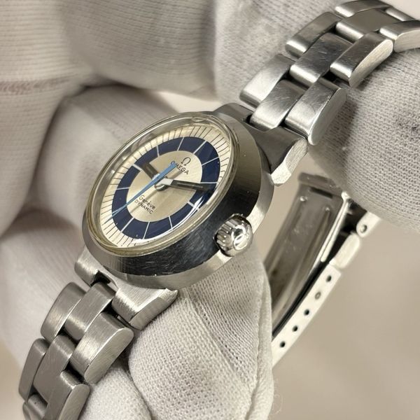 OMEGA Geneve Dynamic Vintage 1970â s Ladies Manual Silver Ellipse Watch ...