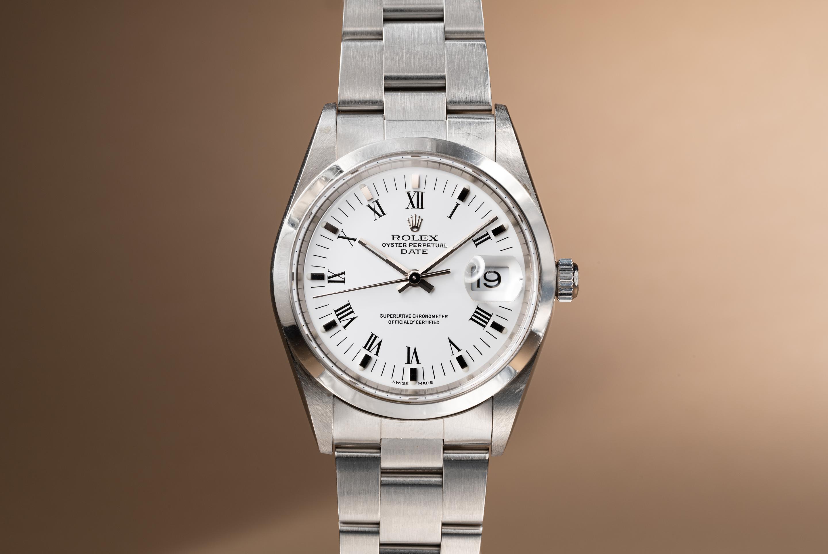 FS: 2000 Rolex Date 15200 White Roman Dial | WatchCharts