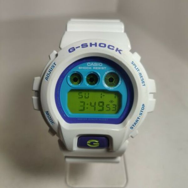 Casio G-Shock GShock DW-6900CS-7 DW6900 White Blue Digital Men's Watch ...