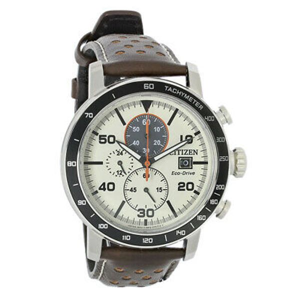 Citizen Eco Drive Mens Brycen Chronograph Stainless Steel Watch CA0649 ...