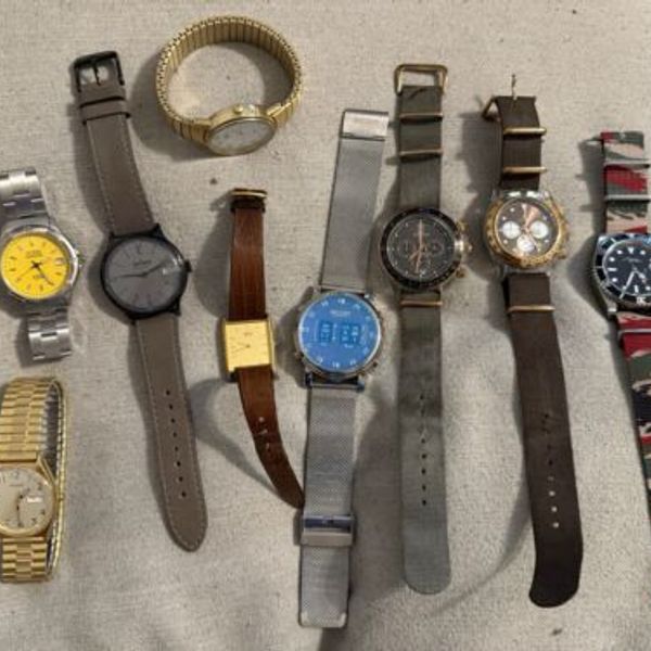 Watch Lot Toy Watch/Pulsar/Guess/Seiko/Timex Chronograph Diver ...