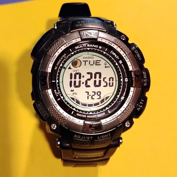 Vintage Casio Pathfinder Solar Watch PAW 1500 MINT Condition ...