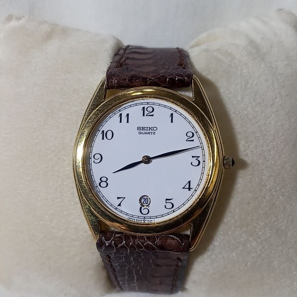 Rare Vintage Seiko Quartz Watch 5e29-7a20 Gold Plated, Working | WatchCharts Marketplace