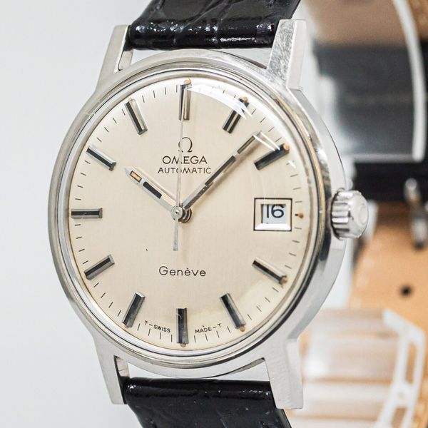 *NEAR MINT* Vintage OMEGA Geneve Cal.565 Automatic Silver Dial 35mm Mens Watch | WatchCharts ...