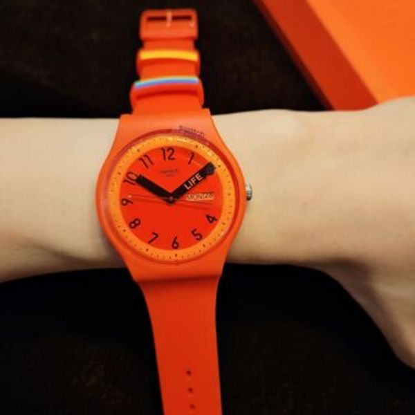 Swatch PROUDLY RED SO29R705 NEW IN BOX | WatchCharts Marketplace