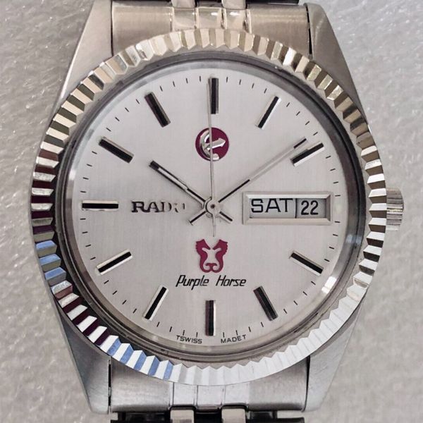 Rado Purple Horse Automatic White Dial Swiss Watch | WatchCharts ...