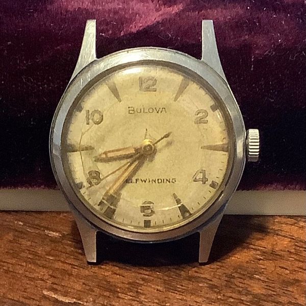 Bulova Menâ s Watch 10CSC Movement L4 1954 Date Code Stainless Steel ...