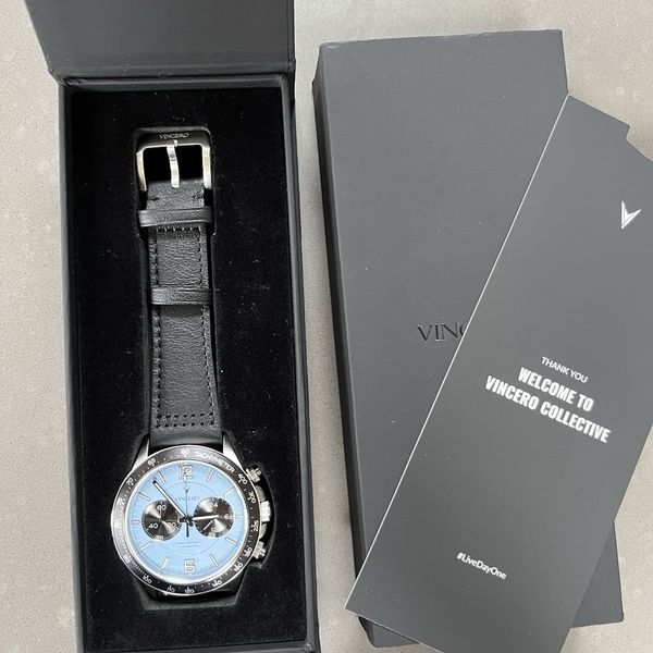Vincero Apex Chronograph â Arctic Editionâ , Seiko VK64 Mecaquartz ...