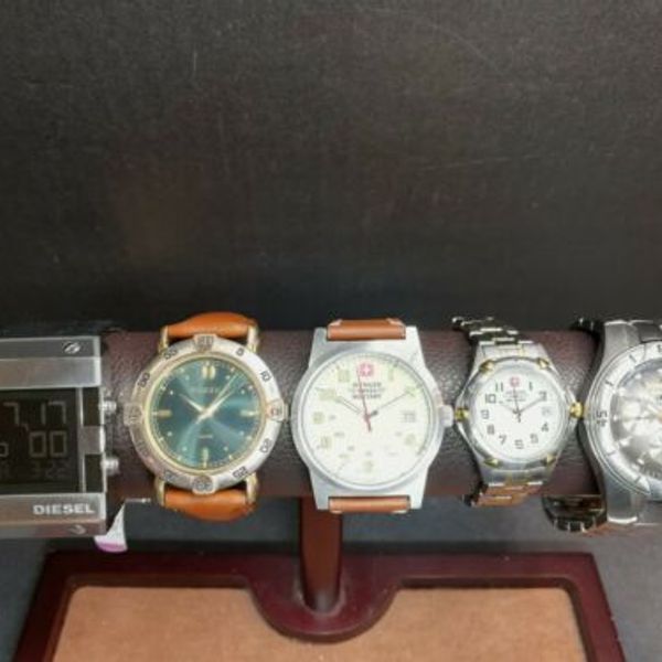 Lot of 5 Wenger Swiss Military Fossil Dissel Quartz Watch ~All New ...