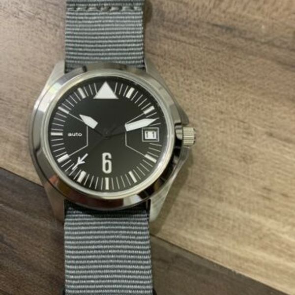 Automatic Seiko Pilot Mod, “6” Aviator Dial (fits SKX) NEW Toxic NATO ...